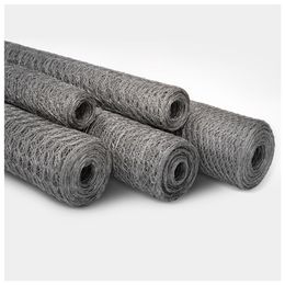 casa pura Drahtzaun Verzinkt Kaninchendraht Maschenweite: 25 mm H&ouml;he: 75 cm