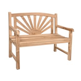 Garden Pleasure Bank MARISA 2-Sitzer Teak Gartenbank Garten Terrasse Sitzbank Parkbank Holz Holz