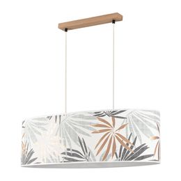 Pendelleuchte BRITOP LIGHTING "HOJA" Lampen Gr. Höhe: 120 cm, grün (weiß, grün, kupferfarben) Esszimmerlampe Hängeleuchte Pendelleuchte Pendelleuchten und Hängeleuchten Lampen Hängeleuchte, Lampenschirm aus laminierter Tapete, Kürzbar