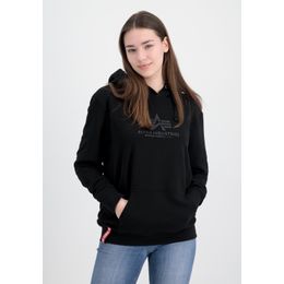 Hoodie Alpha Industries "ALPHA Women - Hoodies New Basic Hoody G Wmn" Gr. M, schwarz (black, black) Damen Sweatshirts -jacken