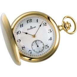 Taschenuhr Dugena "Savonette Handaufzug, 4460501-1" Taschenuhren goldfarben Damen Taschenuhren