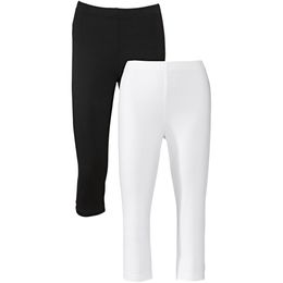 bonprix Stretch-Capri-Leggings (2er Pack)