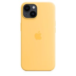 Apple-Silikon Case iPhone 14 Plus - Magsafe - Silikon Gelb