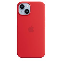 Apple-Silikon Case iPhone 14 Plus - Magsafe - Silikon Rot