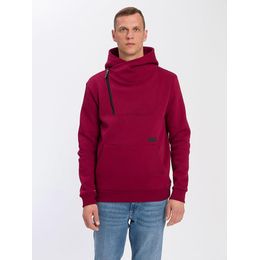 Cross Jeans Hoodie in Bordeaux - XL