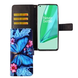 König Design König Design Handyhülle OnePlus 9, OnePlus 9 Handyhülle Bookcover Blau