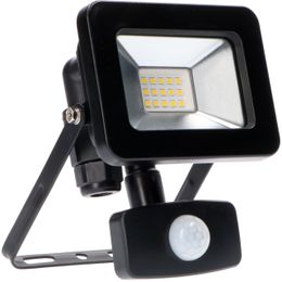LED's light LED Flutlichtstrahler 310710 LED-Strahler, LED, 10 Watt mit Bewegungsmelder neutralweiß IP65