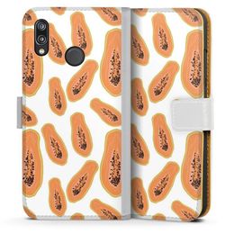 DeinDesign Handyhülle Papaya, Huawei P20 Lite Hülle Handy Flip Case Wallet Cover Handytasche Leder