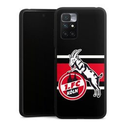 DeinDesign Handyhülle 1. FC Köln Offizielles Lizenzprodukt Colour Stripes 1.FC, Xiaomi Redmi 10 Silikon Hülle Premium Case Handy Schutzhülle, schwarz