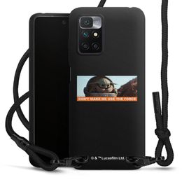 DeinDesign Handyhülle Star Wars The Child Statement transparent, Xiaomi Redmi 10 2022 Premium Handykette Hülle mit Band Cover mit Kette, schwarz