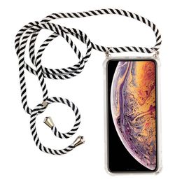 König Design König Design Handyhülle Apple iPhone XS Max, Apple iPhone XS Max Handykette Handyhülle Umhängetasche Transparent, beige