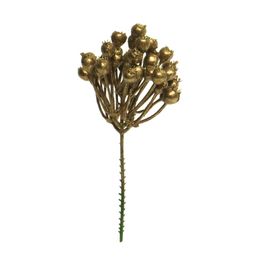 OTTO Dekoobjekt Beeren Pick Metallic, 20 cm lang, Gold