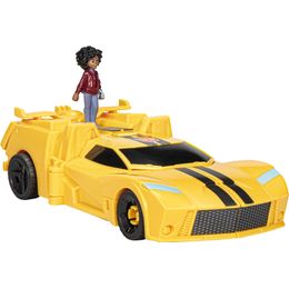 Hasbro Transformers EarthSpark Figuren-Set "Bumblebee und Mo Malto", Spin Changer-Funktion, GELB