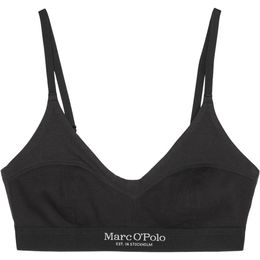 Marc O'Polo Marc O'Polo Iconic Rib Bustier, Logo-Print, für Damen, schwarz, XS