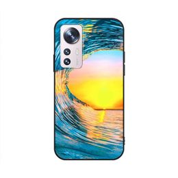 König Design König Design Handyhülle Xiaomi 12 Pro, Schutzhülle Case Cover Backcover Etuis Bumper, bunt, Welle
