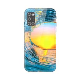 König Design König Design Handyhülle realme C35, Schutzhülle Case Cover Backcover Etuis Bumper, bunt, Welle