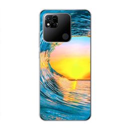 König Design König Design Handyhülle Xiaomi Redmi 10A, Schutzhülle Case Cover Backcover Etuis Bumper, bunt, Welle