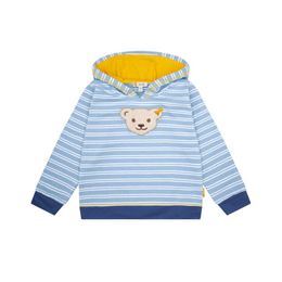 Steiff - Kapuzen-Sweatshirt CURT gestreift in chambray blue, Gr.116