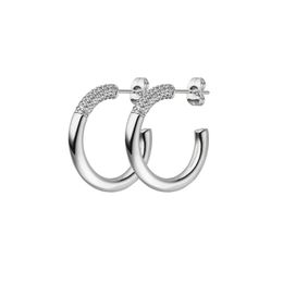 Paul Valentine Éclat Hoops Silver