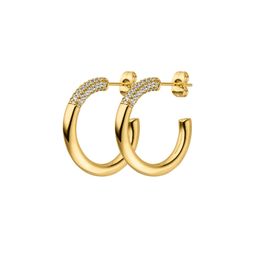 Paul Valentine Éclat Hoops 14K Gold Plated