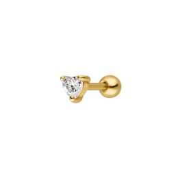 Paul Valentine Heart Piercing Sterling Silver 14K Gold Plated