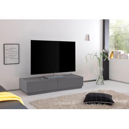 TV-Board Places of Style "Zela" Sideboards grau (front, korpus: anthrazit lack matt, blende, sockel: matt) TV-Lowboards