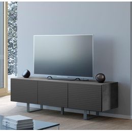 Lowboard DIVENTA Sideboards Gr. B/H/T: 165 cm x 52 cm x 45 cm, schwarz (beton schwarz) Lowboards