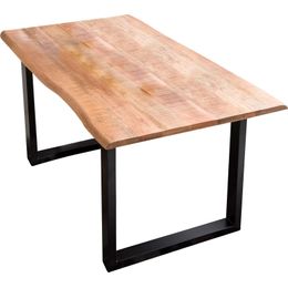 Esstisch Sit Tische Gr. B/H/T: 160 cm x 78 cm x 85 cm, schwarz (natur, schwarz) Sit