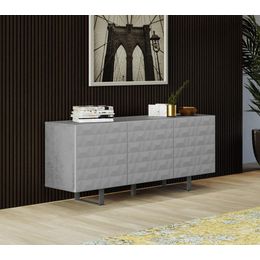 Sideboard DIVENTA Sideboards Gr. B/H/T: 165 cm x 67 cm x 45 cm, grau (beton grau) Sideboards