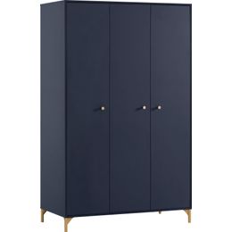 Kleiderschrank Schildmeyer "Alfa Schrank Drehtürenschrank Kleiderkommode Garderobe" Schränke Gr. B/H/T: 118,8 cm x 191,2 cm x 60,0 cm, 3 St., blau (nachtblau) Kleiderschränke