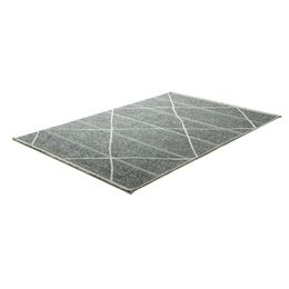 Teppich Sansibar "Braderup" Teppiche Gr. B/L: 240 cm x 340 cm, 2 mm, 1 St., grau (anthrazit) Schurwollteppiche