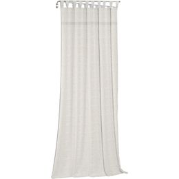 Vorhang WIRTH "Wiessee" Gardinen Gr. 305 cm, Schlaufen, 150 cm, weiß Schlaufen