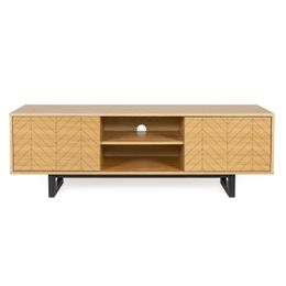 Lowboard Andas Sideboards Gr. B/H/T: 150 cm x 50 cm x 40 cm, braun (eiche, schwarz) Lowboards