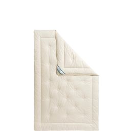 Naturhaarbettdecke F.A.N. Schlafkomfort "Wolle Anti Milbe" Bettdecken Gr. B/L: 155 cm x 220 cm, normal, weiß Steppbettdecke