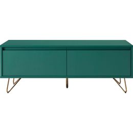 Lowboard Salesfever Sideboards Gr. B/H/T: 120 cm x 45 cm x 40 cm, 1, grün (grün, gold) Lowboards