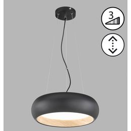 Schöner Wohnen Kollektion Deckenleuchte SCHÖNER WOHNEN-KOLLEKTION "Wood" Lampen Gr. Ø 40,00 cm, beige (sandschwarz) LED Pendelleuchte Esszimmerlampe Pendelleuchten und Hängeleuchten 1x 22 Watt, 3000 Kelvin, 2900 Lumen,höhenverstellbar,dimmbar