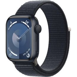 Smartwatch Apple "Watch Series 9 GPS Aluminium 41mm" Smartwatches schwarz (mitternacht) Fitness-Tracker