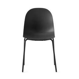 4-Fußstuhl CONNUBIA "Academy CB/1663" Stühle Gr. B/H/T: 49 cm x 83 cm x 51 cm, 2 St., Metall, schwarz (schwarz, schwarz) 4-Fuß-Stühle