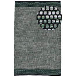 Teppich CarpetFine "Kelim Mia" Teppiche Gr. B/L: 200 cm x 250 cm, 6 mm, 1 St., grün Baumwollteppiche
