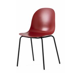 4-Fußstuhl CONNUBIA "Academy CB/1663" Stühle Gr. B/H/T: 49 cm x 83 cm x 51 cm, 2 St., Metall, rot (rot o x id, schwarz) 4-Fuß-Stühle