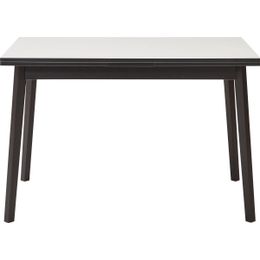 Esstisch HAMMEL FURNITURE "Basic by Hammel Single" Tische Gr. B/H/T: 120 cm x 76 cm x 80 cm, Auszugsplatte, schwarz-weiß (weiß, schwarz) Esstische rechteckig