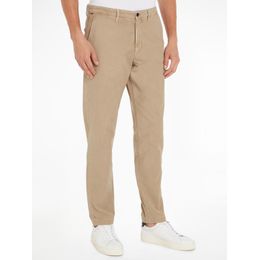 Chinohose Tommy Hilfiger "CHINO CHELSEA GABARDINE GMD" Gr. 38, Länge 34, grün (batique khaki) Herren Hosen Business