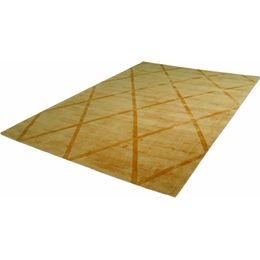 Teppich Kayoom "Luxury 210" Teppiche Gr. B/L: 80 cm x 150 cm, 13 mm, 1 St., gelb Esszimmerteppiche