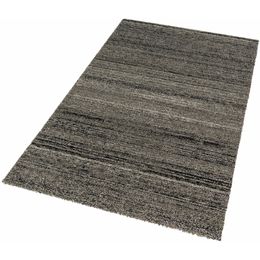 Teppich Astra "Samoa Melange" Teppiche Gr. B/L: 80 cm x 150 cm, 20 mm, 1 St., grau (anthrazit) Esszimmerteppiche