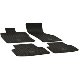 WALSER Passform-Fußmatten (4 St), z.B. für Audi A3, VW Golf VII, Seat Leon, VW Golf VIII, schwarz