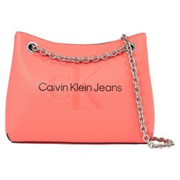 Calvin Klein Jeans Schultertasche SCULPTED SHOULDER BAG24 MONO, mit großflächigem Markenlogo vorne Handtasche Damen Tasche Damen, rosa