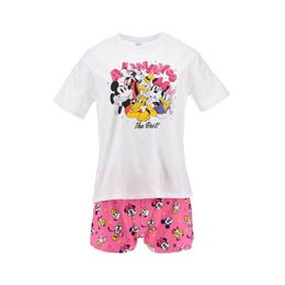 Disney Minnie Mouse Shorty Damen Frauen Sommer-Pyjama T-Shirt und Shorts Set kurz (2 tlg)