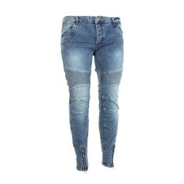 Ital-Design Stretch-Jeans Herren Freizeit Jeansstoff Jeans in Blau