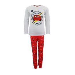 Disney Schlafanzug Disney Cars 3 Lightning McQueen Kinder langarm Pyjama Gr. 98 bis 128