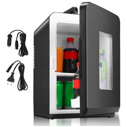 HENGDA - 2in1 Mini Kühlschrank Kühlbox. 15 Liter Fridge mit Kühl- und Heizfunktion. ac dc 220-240V/12V Steckdose und Zigarettenanzünder